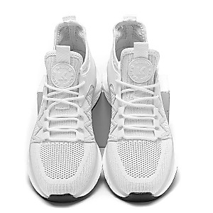 Men's Walking Shoes Fashion Running Lightweight Sneakers Tennis Casual Workout Cross Trainers Zapatillas para Hombre White