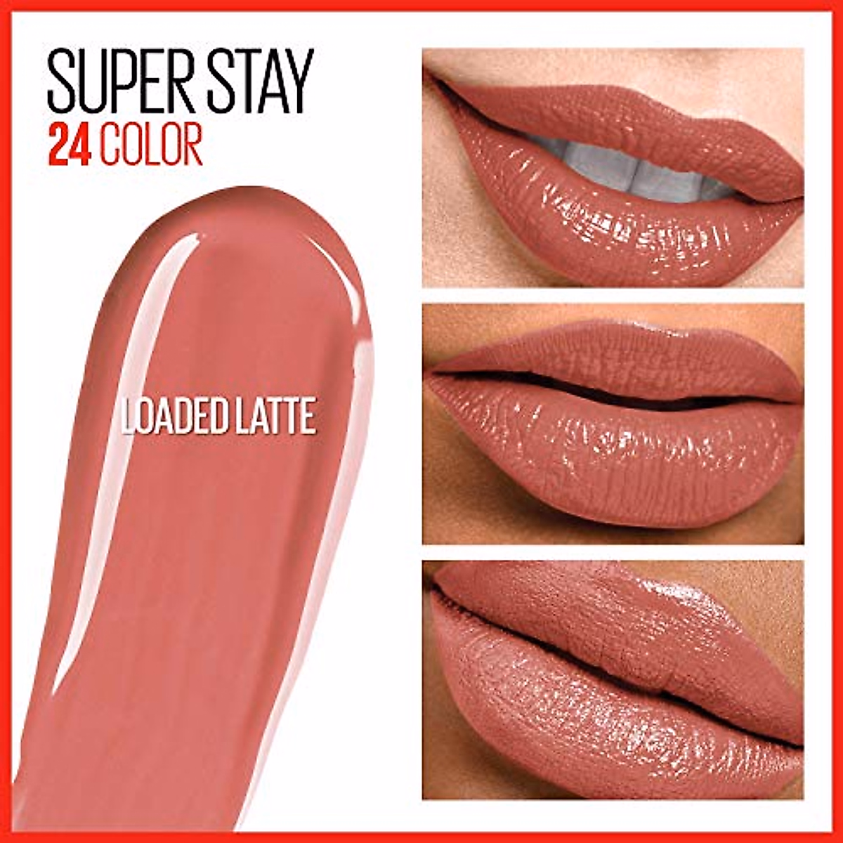 Maybelline SuperStay 24, 2-Step Liquid Lipstick, Loaded Latte