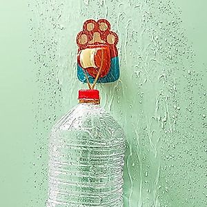 Strong Adhesive Shower Head Holder, Cute Cartoon Wall Mount Shower Holder, Waterproof Shower Bracket by Loranzi (Blue)