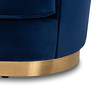 Baxton Studio Sofas, Royal Blue/Gold