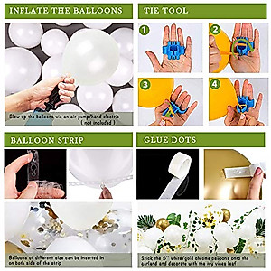 Ola Memoirs Greenery Baby Shower Decorations, Boho Neutral Oh Baby Balloon Garland Arch, Faux Greenery Ivy Leaf Vines, Backdrop Decor for boy and girl, Sweet Decoration Jungle Safari Woodland Theme