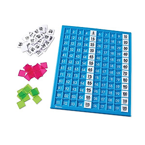 Learning Resources 120 Number Board -181 Pieces, Ages 6+ Learning Math Games for Kids, Educational and Fun Games for Kids