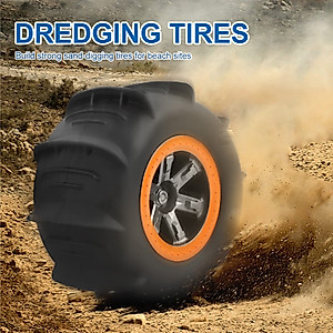 EVTSCAN 1/12 Scale Remote Control Car - 2.4GHZ 4WD Off Road RC Truck, High Speed RC Rock Crawler, Remote Control Off Road Truck for Adults & Kids (Three Batteries)