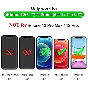 JOLOJO Bling Camera Lens Protector Compatible for iPhone 12(6.1")/12 Mini(5.4")/11(6.1") Ultra Thin/Clear Full Cover Metal Giltter Ring Anti-Scratch Tempered Glass Screen Protector - Purple Diamond