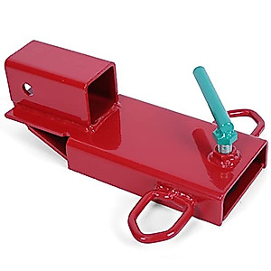 HECASA Clamp On Forklift 2" Hitch Receiver Pallet Fork Trailer Towing Adapter