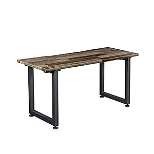 Vari Table 60x24 - Computer Desk with Durable Finish & Built-In Cable Management Tray - Modern Computer Furniture Table for Work or Home Office - Stand-Alone Workstation or Side Table (Reclaimed Wood)