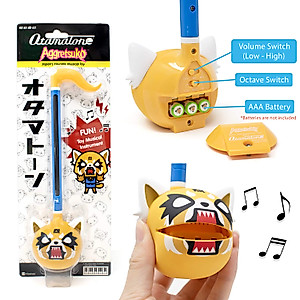 Otamatone Special Edition Sanrio (Aggretsuko - Rage) - Fun Electronic Musical Toy Synthesizer Instrument by Maywa Denki (Official Licensed) [Includes Song Sheet and English Instructions]