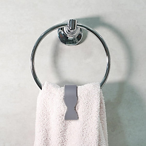 MAOUDA Towel Clips for Kitchen (4 Pack) - Keeps Towel from Falling - Suitable for Kitchen，Oven Handle, Bathroom Towel Rack, Dishwasher，Stove - No More Towels on The Floor