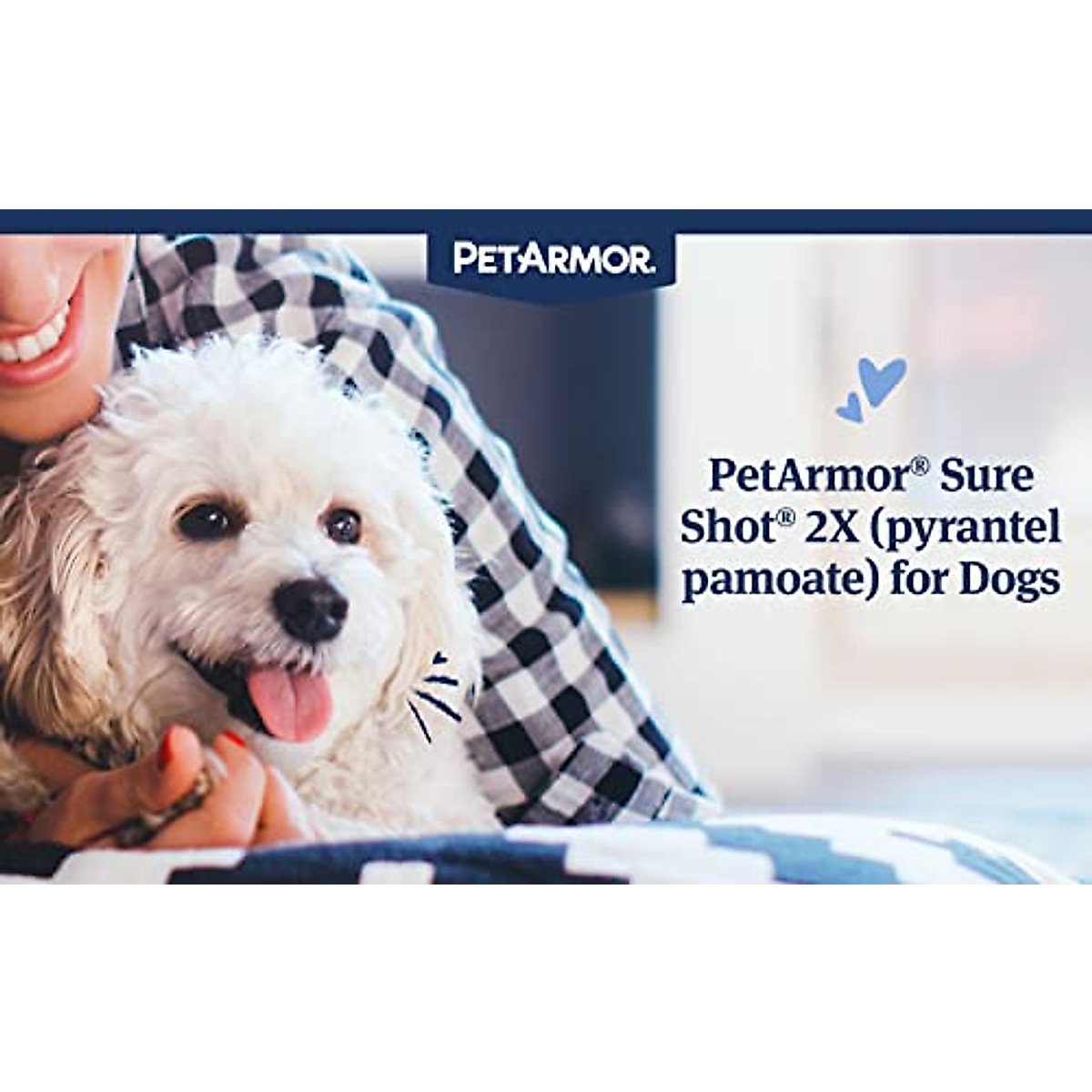 PetArmor Sure Shot Liquid De-Wormer for Dogs and Puppies, Liquid De-Wormer Treats Roundworms & Hookworms in Dogs and Puppies 2 Weeks and Older, For Dogs Under 120 lbs, 2 ounces