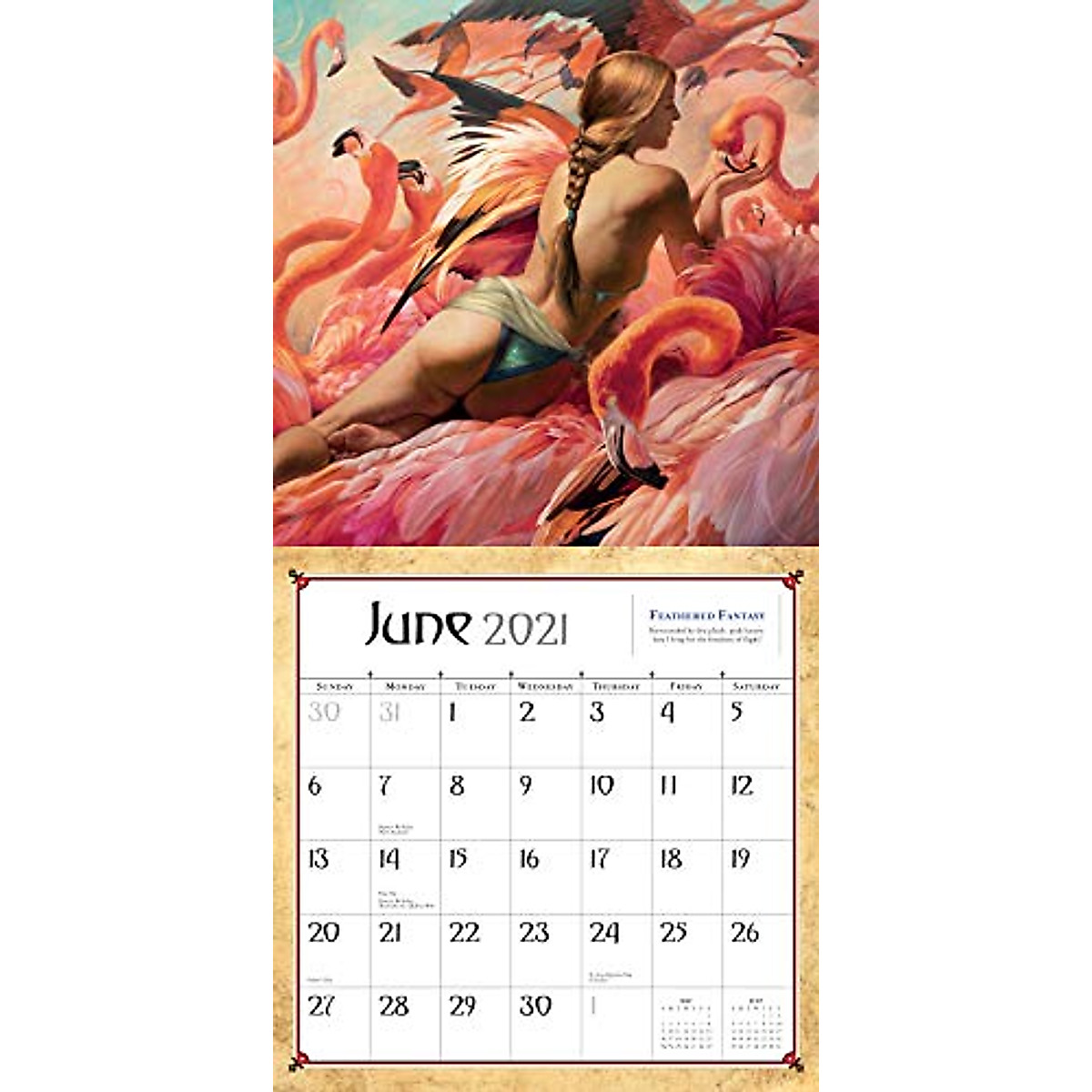 Boris Vallejo and Julie Bell's Fantasy Wall Calendar 2021