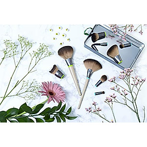 EcoTools Interchangeables Total Renewal Eye Makeup Brush Kit, Customizable Makeup Brushes for Eyeshadow, Travel-Friendly Kit, Eco-Friendly Synthetic Bristles, Cruelty Free & Vegan, 9 Piece Set