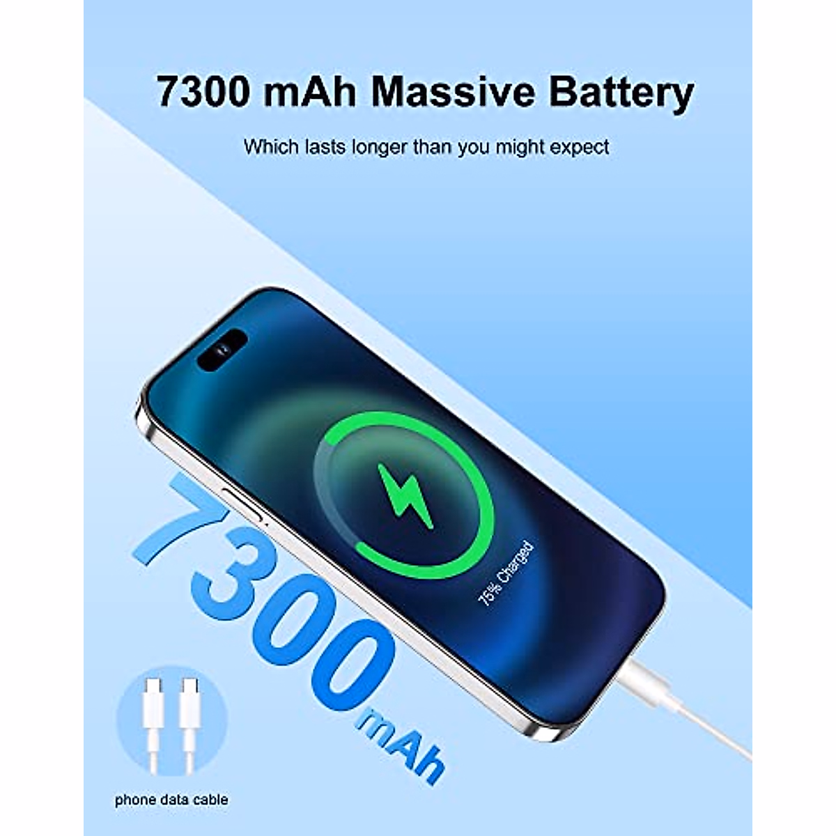 WV LeisureMaster A14 Pro Max 5G Unlocked Smartphone - 6GB+128GB Fully Unlocked Cell Phone for Android 11, 7.3" ,7300mAh, 50MP+108MP Dual Camera（White）