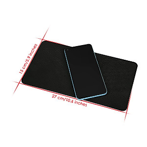 DS. DISTINCTIVE STYLE Car Dashboard Mat 10.5x5.9 Inches Extra Large Non-Slip Sticky Pad Anti Slip Mat Adhesive Mat for Phones, Glasses, Keys