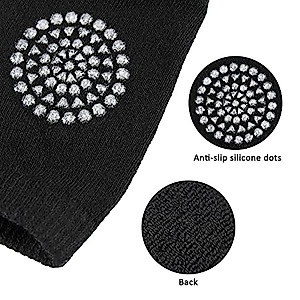 Little World Baby Knee Pads, Baby Knee Pads for Crawling, Anti Slip Baby Crawling Knee Pads, Unisex Baby Knee Protectors Toddler Leg Warmer, Safety Walking Kneepads, Knee Pads for Babies (5 Pairs)