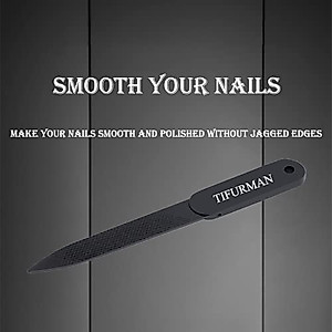 Nail Clippers Set,Stocking Stuffers Fingernail & Thick Toenail & Ingrown Nail Clippers & Nail File for Men and Women,Perfect 4pcs Nail Clippers Set(Black)