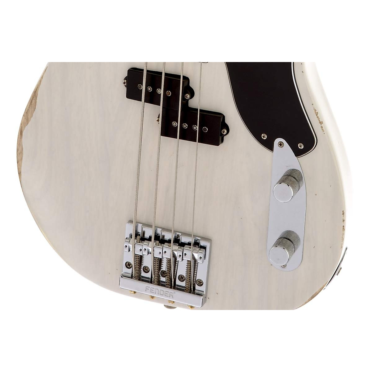 Fender Mike Dirnt Road Worn Precision Bass, White Blonde, Rosewood Fingerboard