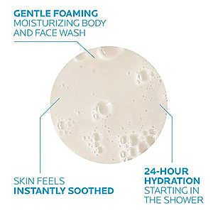 La Roche Posay Lipikar Wash AP+ Body & Face Wash with Pump, Gentle Daily Cleanser with Shea Butter & Niacinamide for Extra Dry Skin, Allergy Tested