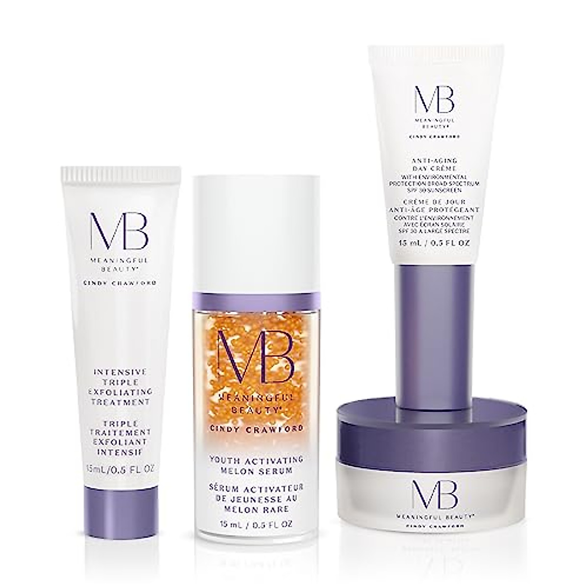 Meaningful Beauty Anti-Aging Daily Skincare System, Gift Set