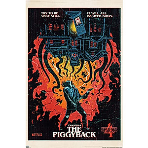 Trends International Netflix Stranger Things: Season 4 - The Piggyback Wall Poster
