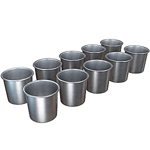 Lot 10 Seamless Metal Votive Candle Molds