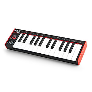 AKAI Professional LPK25 - USB MIDI Keyboard Controller with 25 Responsive Synth Keys for Mac and PC, Arpeggiator and Music Production Software,black