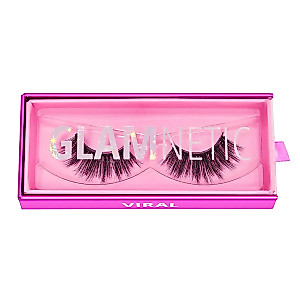 Magnetic Eyelashes – Viral | Artificial Magnetic Lashes, Made with Synthetic Faux Mink Fiber, Comfortable and Natural Lash Extention Look, Reusable Up To 60 Times, Long Wispy 15mm, 1 Pair
