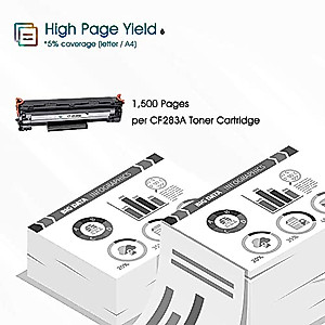 Cool Toner Compatible 83A Toner Cartridge Replacement for HP 83A CF283A 83X CF283X for HP LaserJet Pro MFP M127fw M125nw M201dw M225dw M125a M127fn Printer Black - 4 Pack