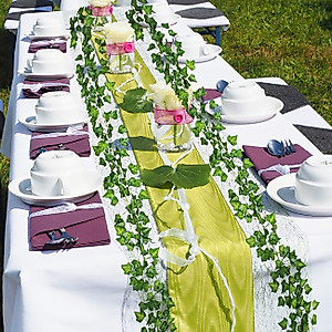 Beebel Ivy Garland 85Ft 12 Strands Artificial Fake Ivy Leaves Greenery Leaves Hanging Vines Plant Leaves Garland Home Garden Poison Ivy Costume