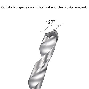 uxcell Carbide Twist Drill Bits 3mm, Metric Spiral Flutes Straight Shank Tungsten Steel Drilling Tool for Stainless Steel Alloy Metal