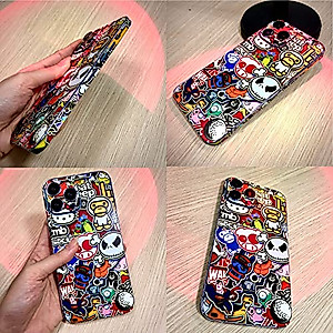 HK Studio Sticker Bomb Skin Decal (Not Case) for iPhone 13 Pro Max - No Bubble, Slim, Waterproof - Protecting & Personalizing iPhone's Back, Camera, Frame