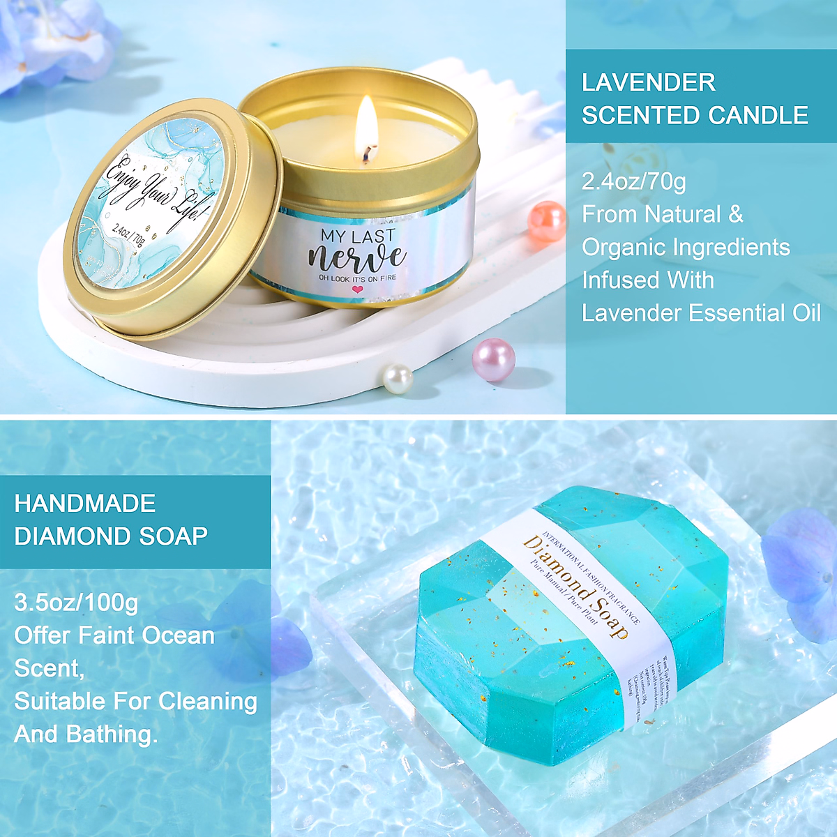 40th Birthday Gifts for Women, 40th Birthday Gifts for Her Mom Sister Friend Wife Coworke, 40 Fabulous Tumbler Gift Baskets for 40 Year Old Women, Unique 40 Birthday Gifts Ideas