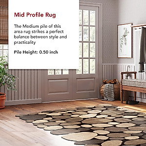 nuLOOM Hand Tufted Pebbles Runner Rug, 2' 6" x 6', Natural