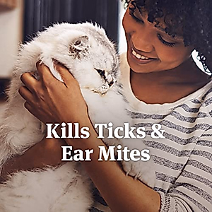 PetArmor Ear Mite and Tick Treatment for Cats, 3 Fl Oz (Pack of 1)