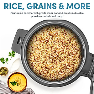 Aroma Housewares 60-Cup (Cooked) (30-Cup UNCOOKED) Commercial Rice Cooker, Stainless Steel Exterior (ARC-1130S),Silver