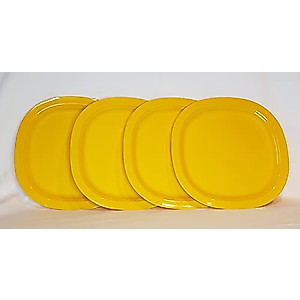 Birsppy ANGIEHAIE Microwave Luncheon Plates 9.5" Yellow