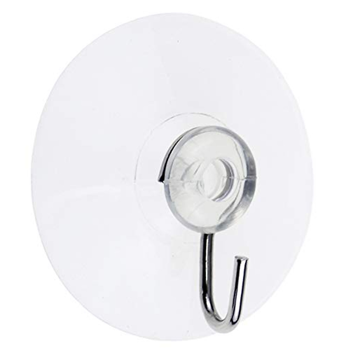 Yesland 80 Pcs Suction Cup Wall Hooks Hangers - Plastic Reusable Clear Sucker Pads and Utility Hooks - Practical Hanging Supplies for Wall Door Glass Window in Kitchen, Bathroom (45 mm)