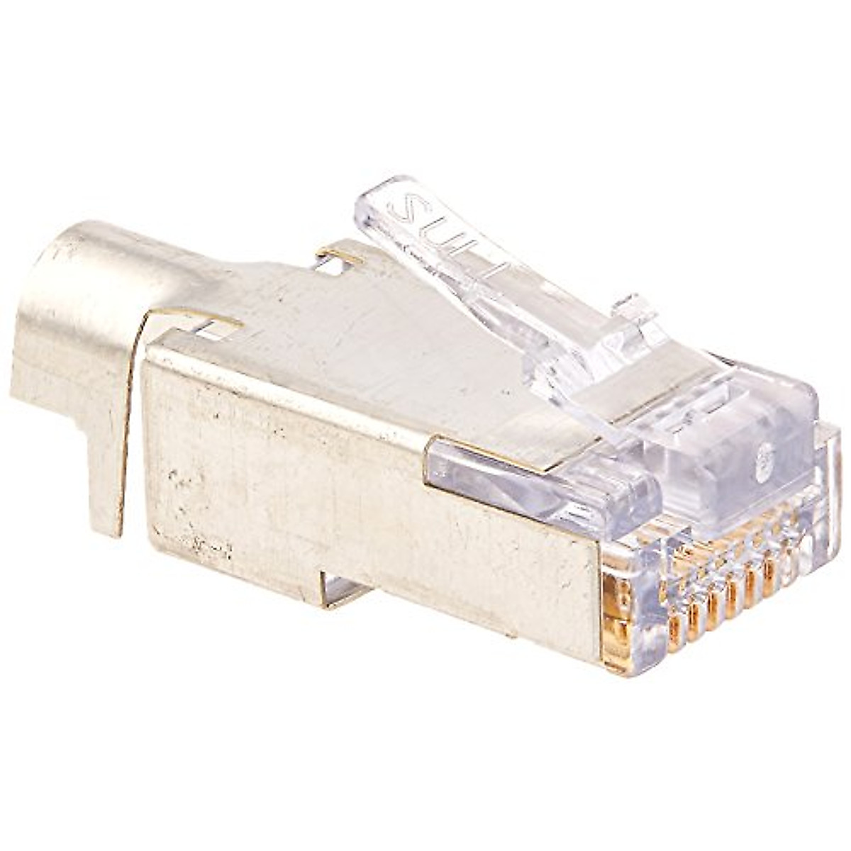 Platinum Tools 100022 EZ-RJ45 Shielded Cat5e/6 External Ground, 50-Pack