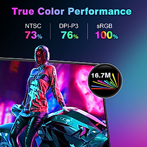 ZEUSLAP P16 16 Inch Portable Monitor, 1920 * 1200 60Hz 100% sRGB IPS Screen Computer Gaming Monitor for Laptop, Phone, Switch, Xbox, PS4/5 etc.