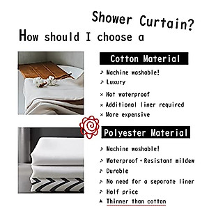 Seasonwood Black and White Shower Curtain Striped with Tassels for Bathroom Decor,Heavy Weighted 72-Inch , 72 x 72