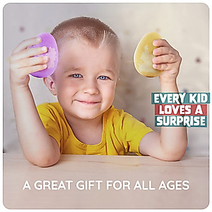 Dino Easter Egg Bath Bombs for Kids - Kid Baths Bomb with Surprise Inside - Easter Basket Stuffers - Dinosaur Toys Gift for Boys and Girls Ages 6 7 8 Years Old Gifts - Fun Educational Toy Fizzy