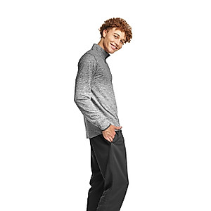 C9 Champion Men's Elevated Train 1/4 Zip Layer, Silver Lining Heather, S