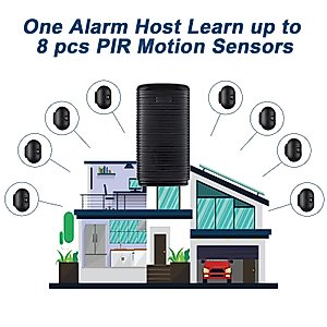 KERUI DW9 Wireless Driveway Alarm Long Range Weatherproof Motion Detector & Sensor - Security Driveway Alert System - Protect Outside Property