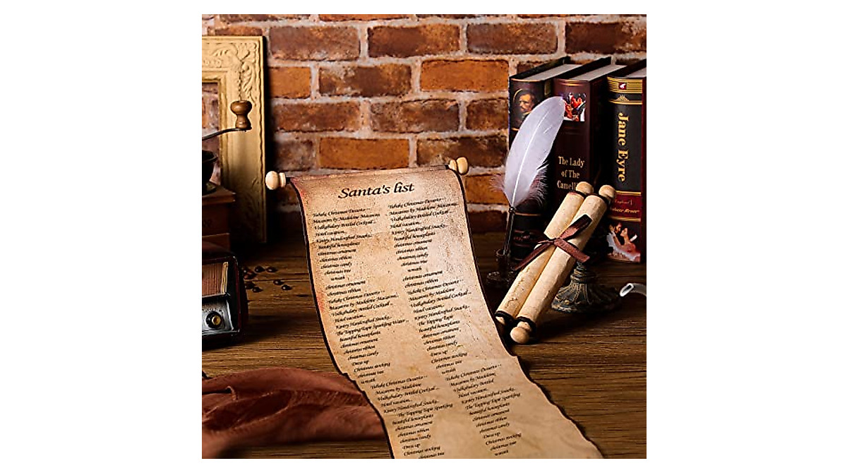 Vintage Scroll Paper 2 Pack for Calligraphy & Invitations