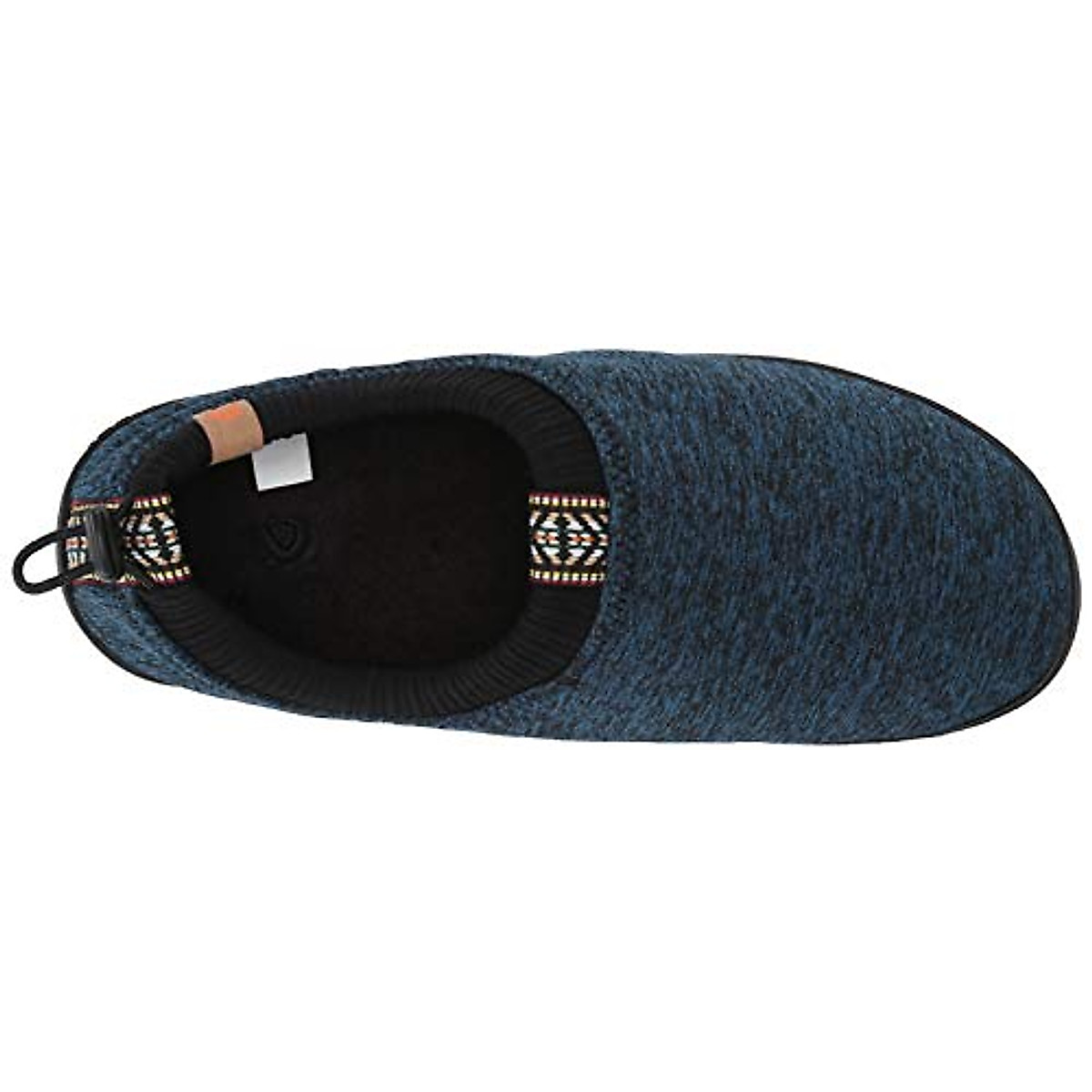 Acorn Women's Explorer Water Repellent Moc Slipper with Adjustable Toggle, Navy Blue Heather, Large