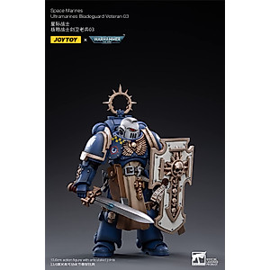HiPlay JoyToy Warhammer 40K 1/18 Scale Science-fiction Action Figures-Ultramarines Space Marines Bladeguard Veterans 03