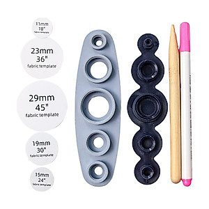 rockible Button Maker Machine DIY Button Craft Set Flat Back Button Covers DIY Button Craft Fabric Covered Buttons Handmade Cover Button for Luggage