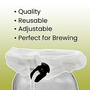 Grow Your Pantry Kombucha Jar Covers | 3-Pack Premium Quality Fermentation Lid Bowl Covers for Brewing Kombucha | Can Fit on Jar Mouths Up to 120mm Wide (Kombucha Jars Not Included)