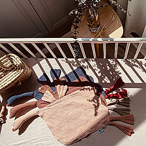 Lulu moon Muslin Loveys for Babies - Baby Security Blanket for Unisex - Goose Lovie - 25"x 11" Princess