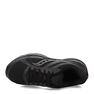 Saucony Women's Cohesion 14 Running Shoe, Black/Black, 9