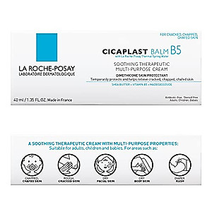 La Roche-Posay Cicaplast Baume B5 Soothing Multi-Purpose Balm, 1.35 Fl oz